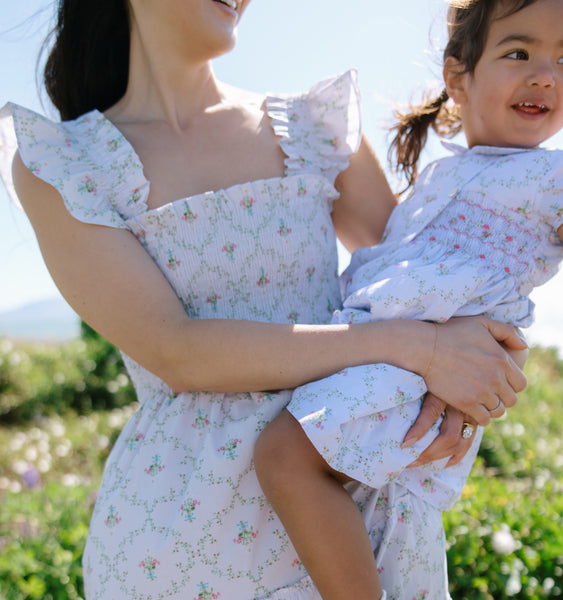 The Hill House x La Coqueta Ellie Nap Dress - Lilac Trellis – Hill House Home