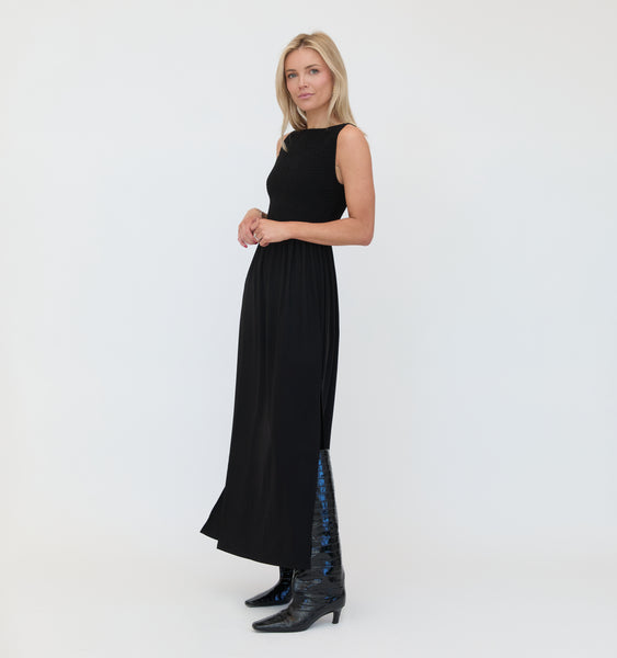 The Cosima Nap Dress - Black Jersey – Hill House Home