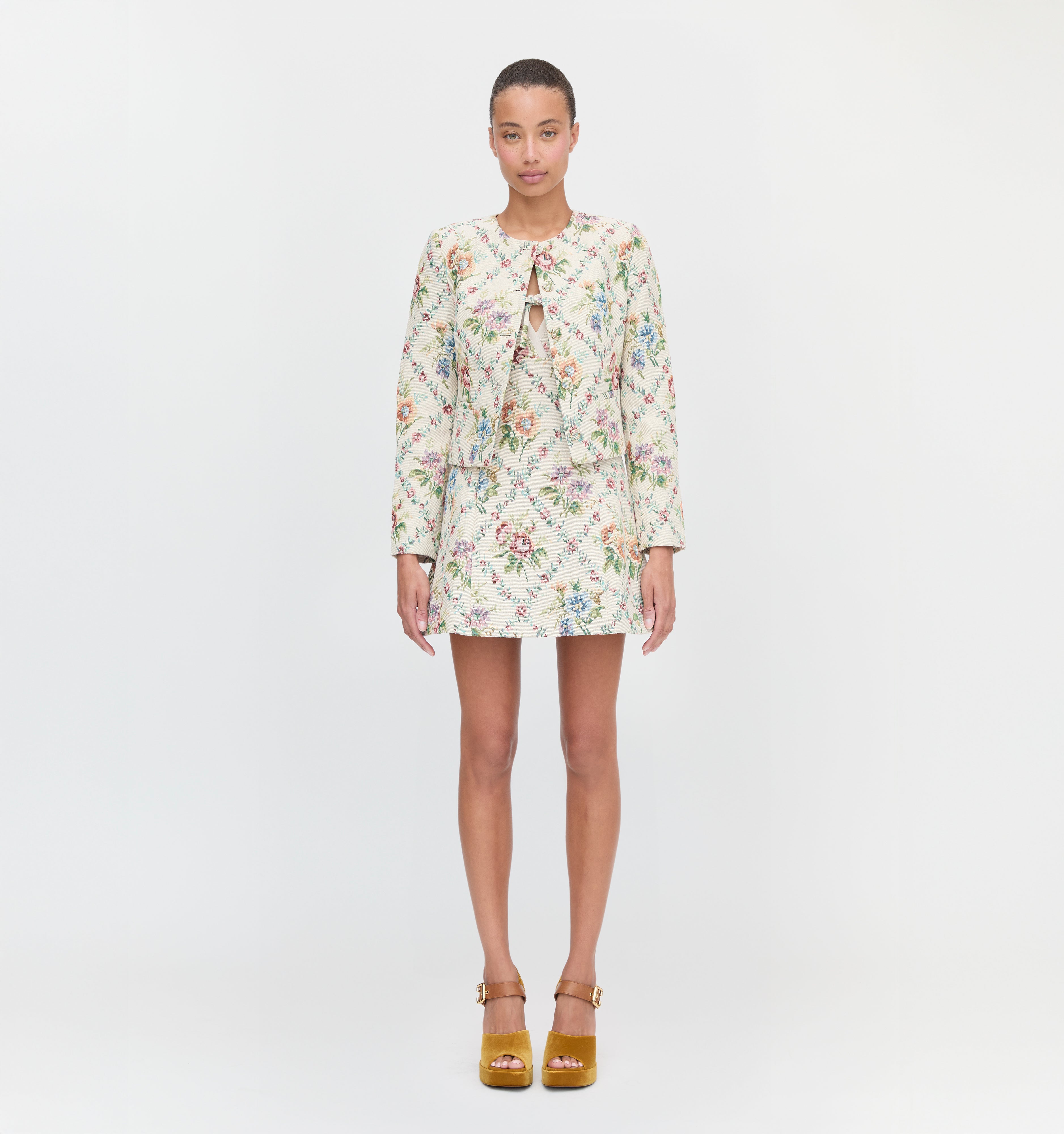 The Daria Dress - Tapestry Trellis Brocade – Hill House Home