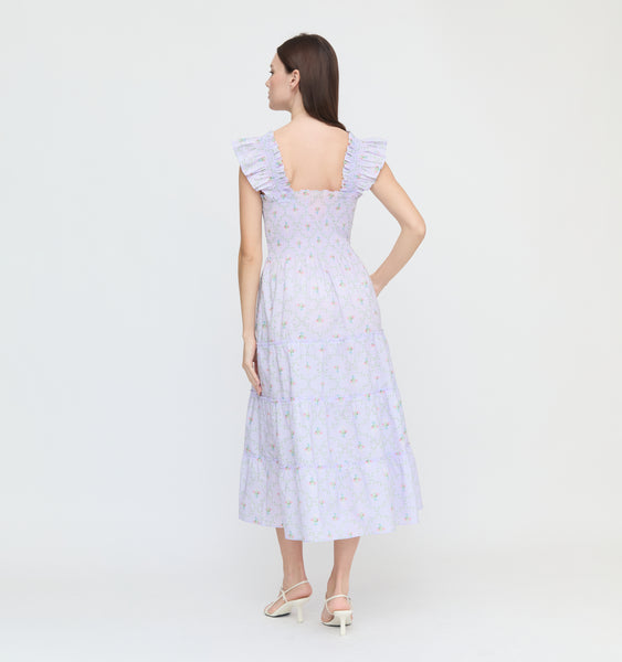 The Hill House x La Coqueta Ellie Nap Dress - Lilac Trellis – Hill House Home
