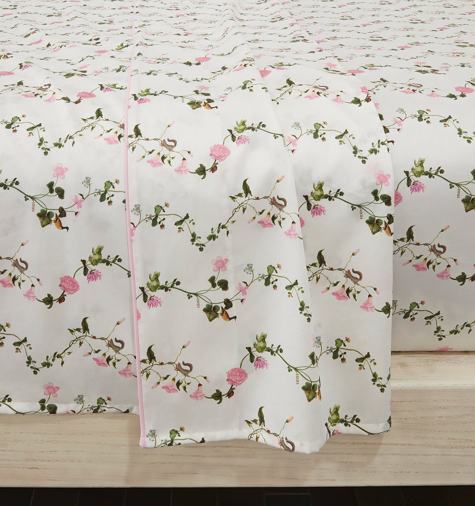 pink flower pattern sheets