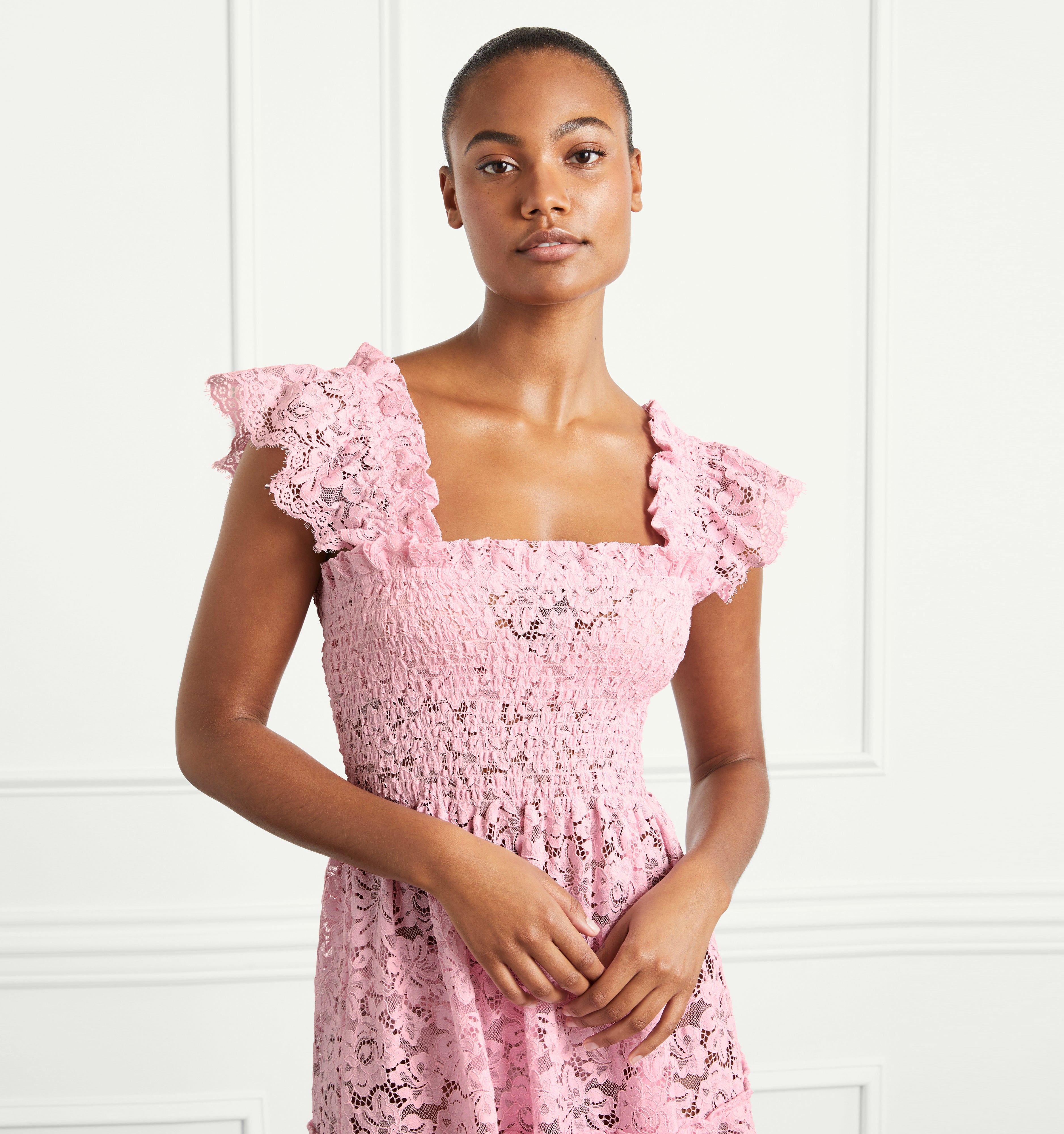Pink Lace Cocktail Dress
